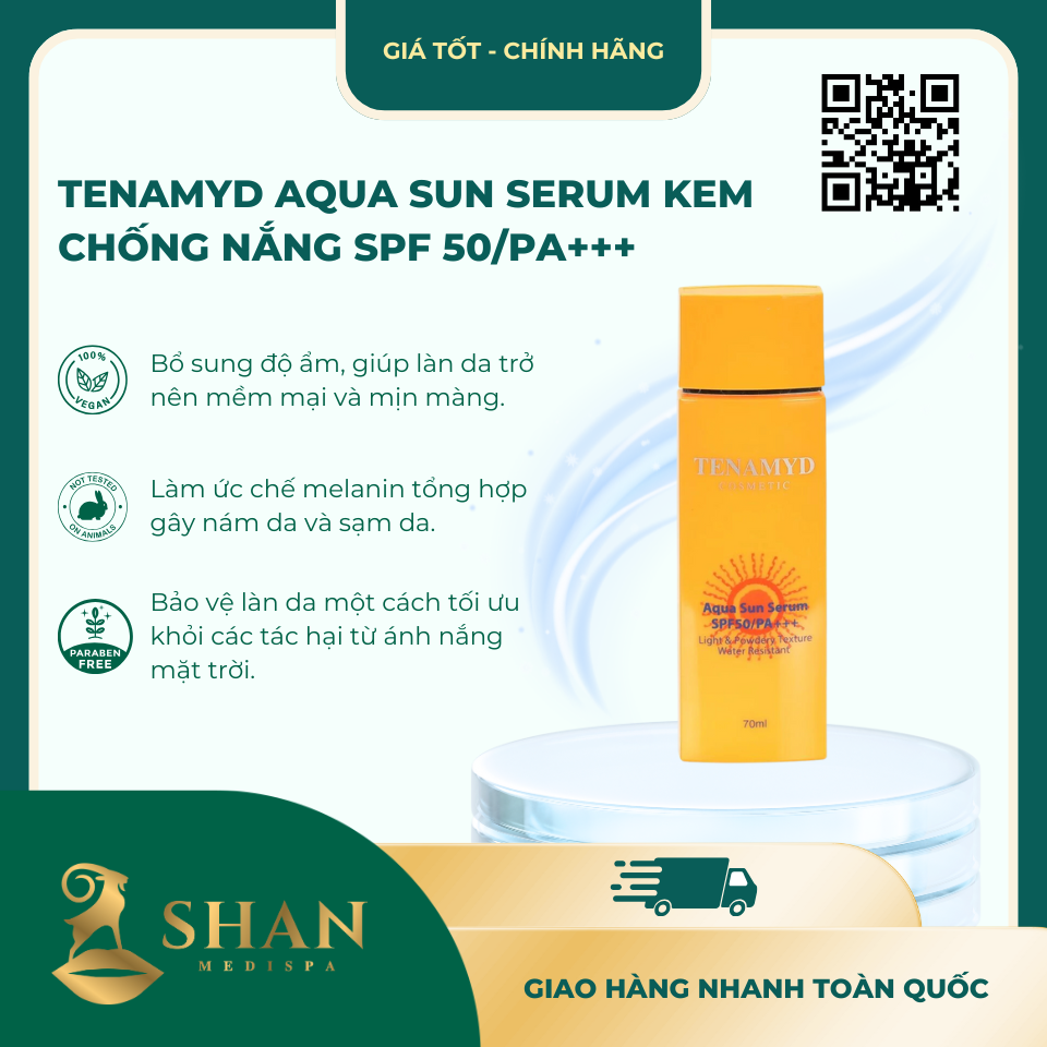 #1 Tenamyd Aqua Sun Serum Kem Chống Nắng SPF 50/PA+++
