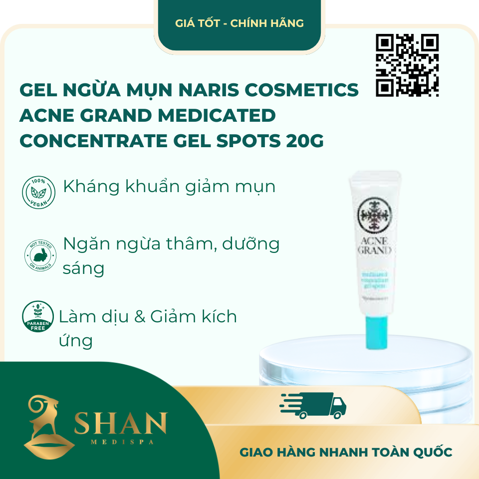 Gel Ngừa Mụn Naris Cosmetics Acne Grand Medicated Concentrate Gel Spots 20g – [Mẫu Mới] - Shan ...
