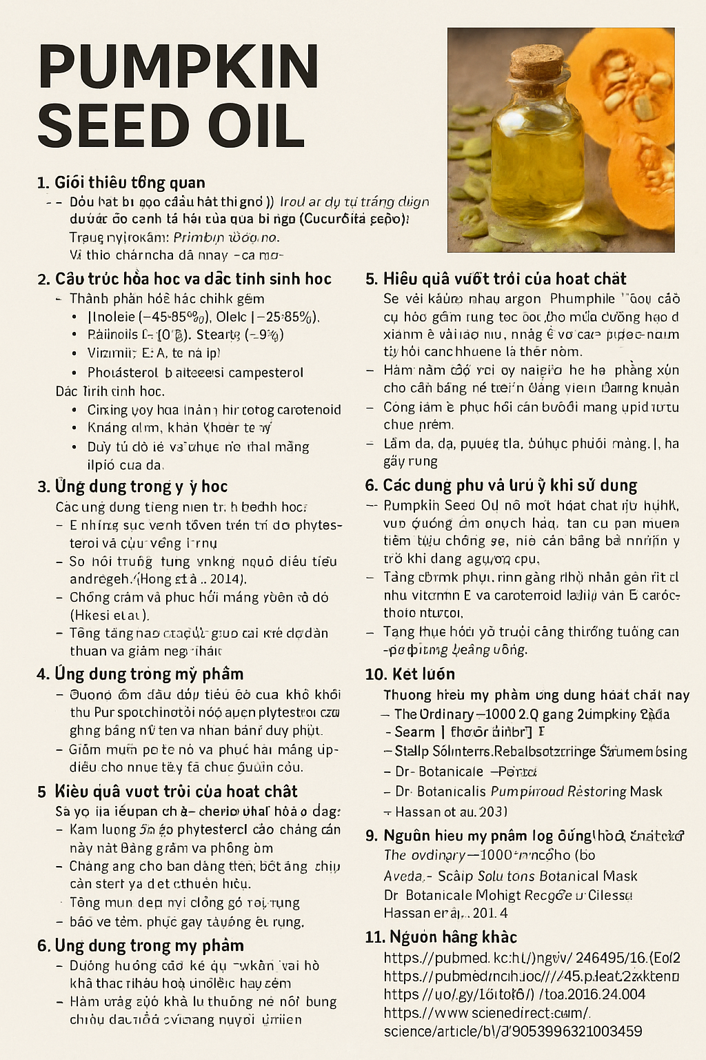 Pumpkin Seed Oil Là Hoạt Chất Gì, Công Dụng Trong Dược Mỹ Phẩm - Shan ...